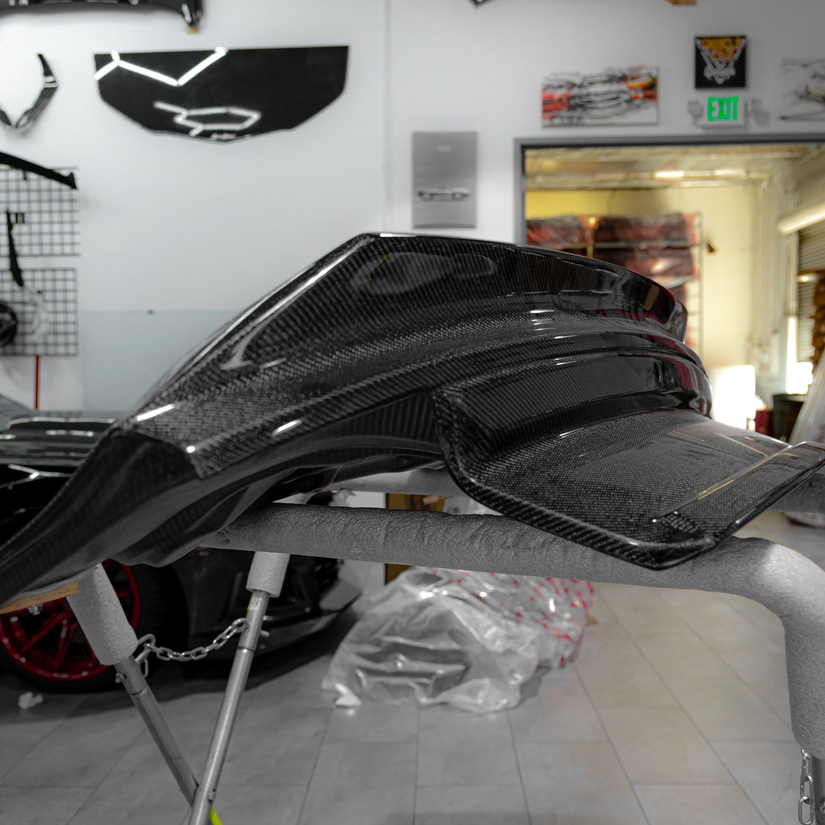 2015-2020 Mustang Double Sided Carbon Fiber Type-ST Decklid