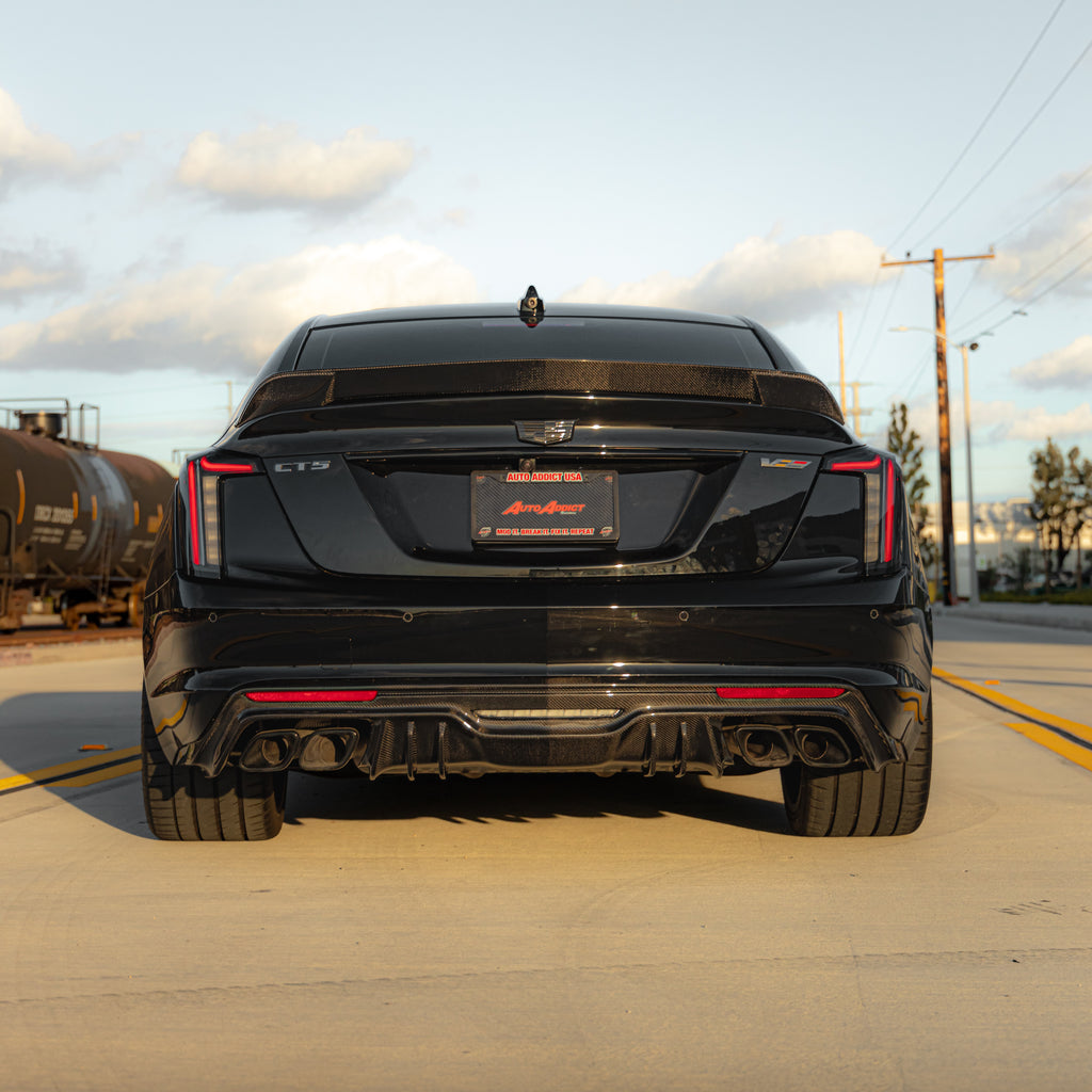 Pre-Order 2022-2024 Cadillac CT5-V Gloss Carbon Fiber Rear Diffuser